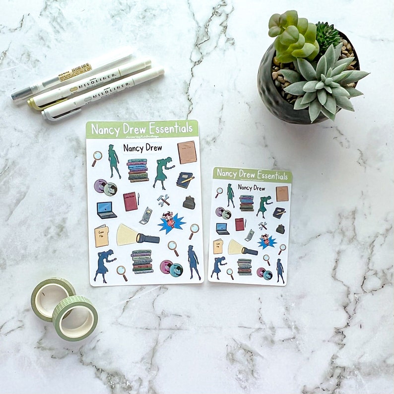 Nancy Drew Stickers | Aesthetic Stickers | Laptop Stickers | Notebook ...