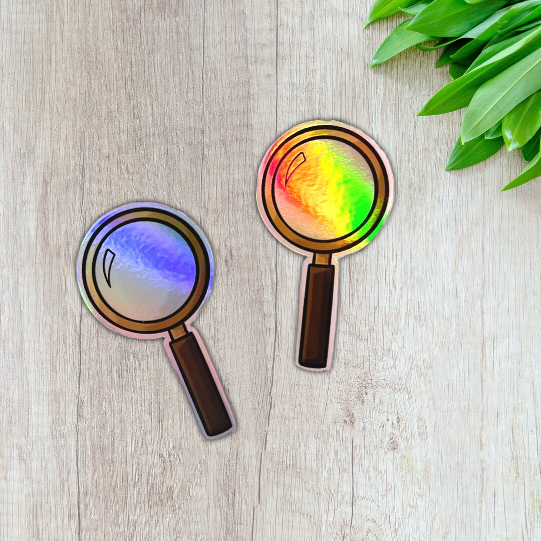 Holographic Magnifying Glass Sticker | Nancy Drew Stickers | Aesthetic ...
