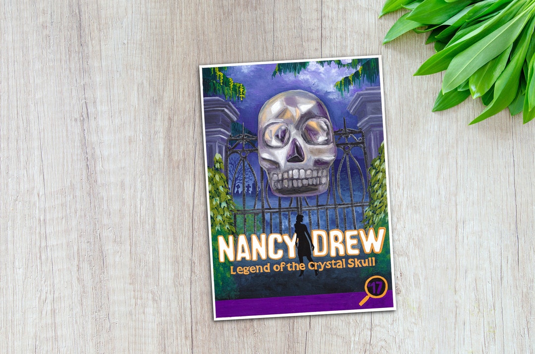 Nancy Drew Legend of the Crystal Skull Game Cover Art | Gouache ...