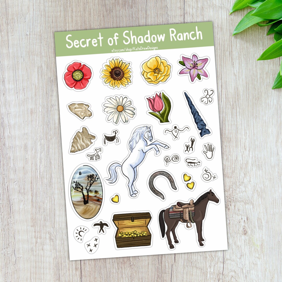 Nancy Drew SHA Stickers | Secret of Shadow Ranch | Aesthetic Stickers ...