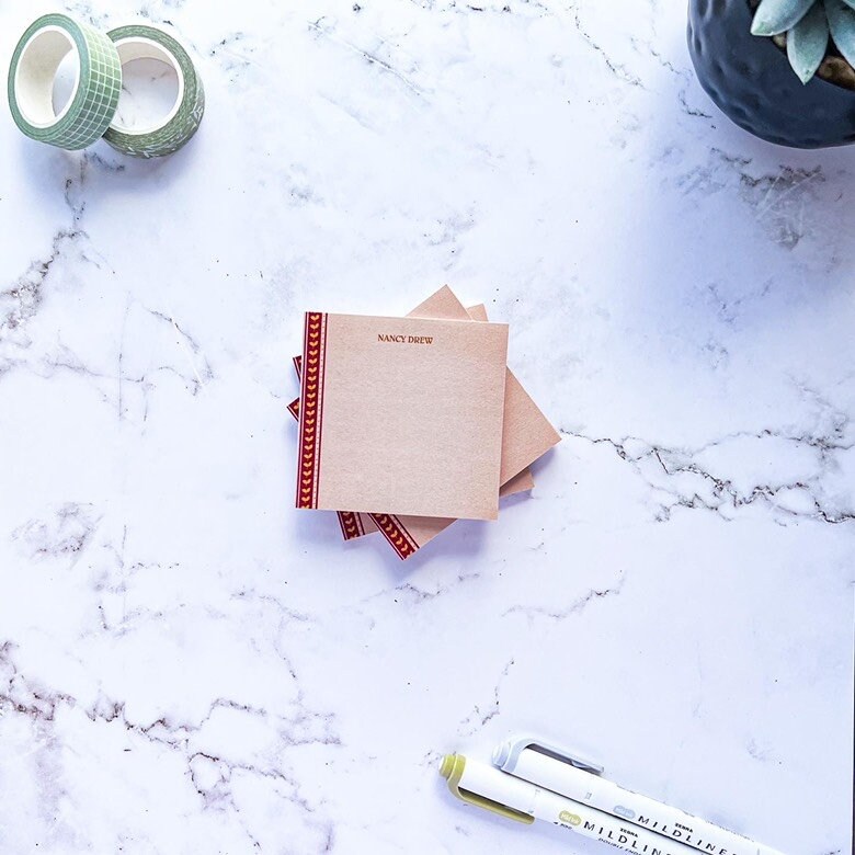 Nancy Drew Letterhead Memo Pad and Sticky Notes Stationery - Etsy