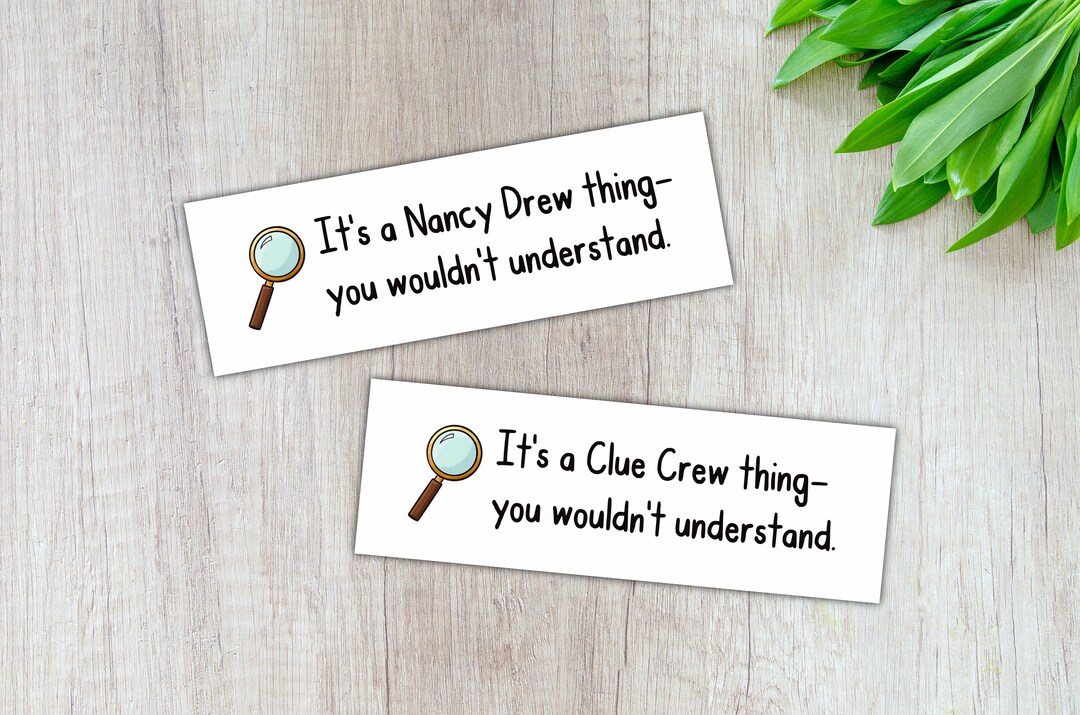 Nancy Drew Clue Crew Sticker Stickers Funny Stickers Laptop Stickers ...