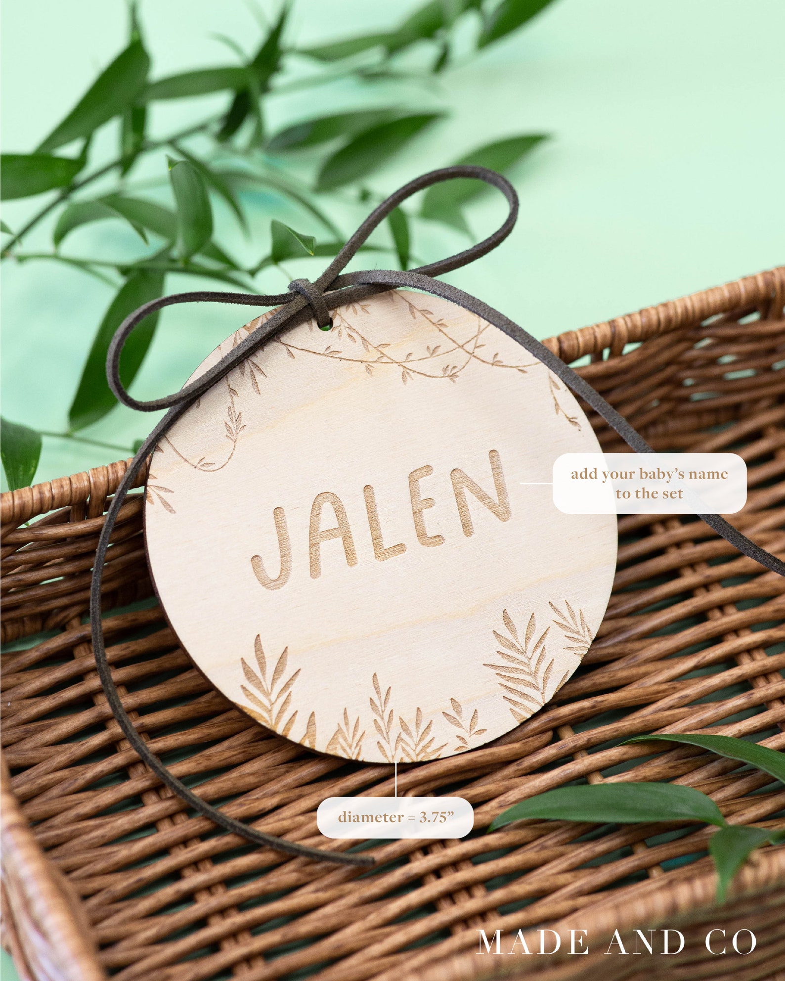 CUSTOM wooden Baby Milestone Cards Engraved Natural - Etsy