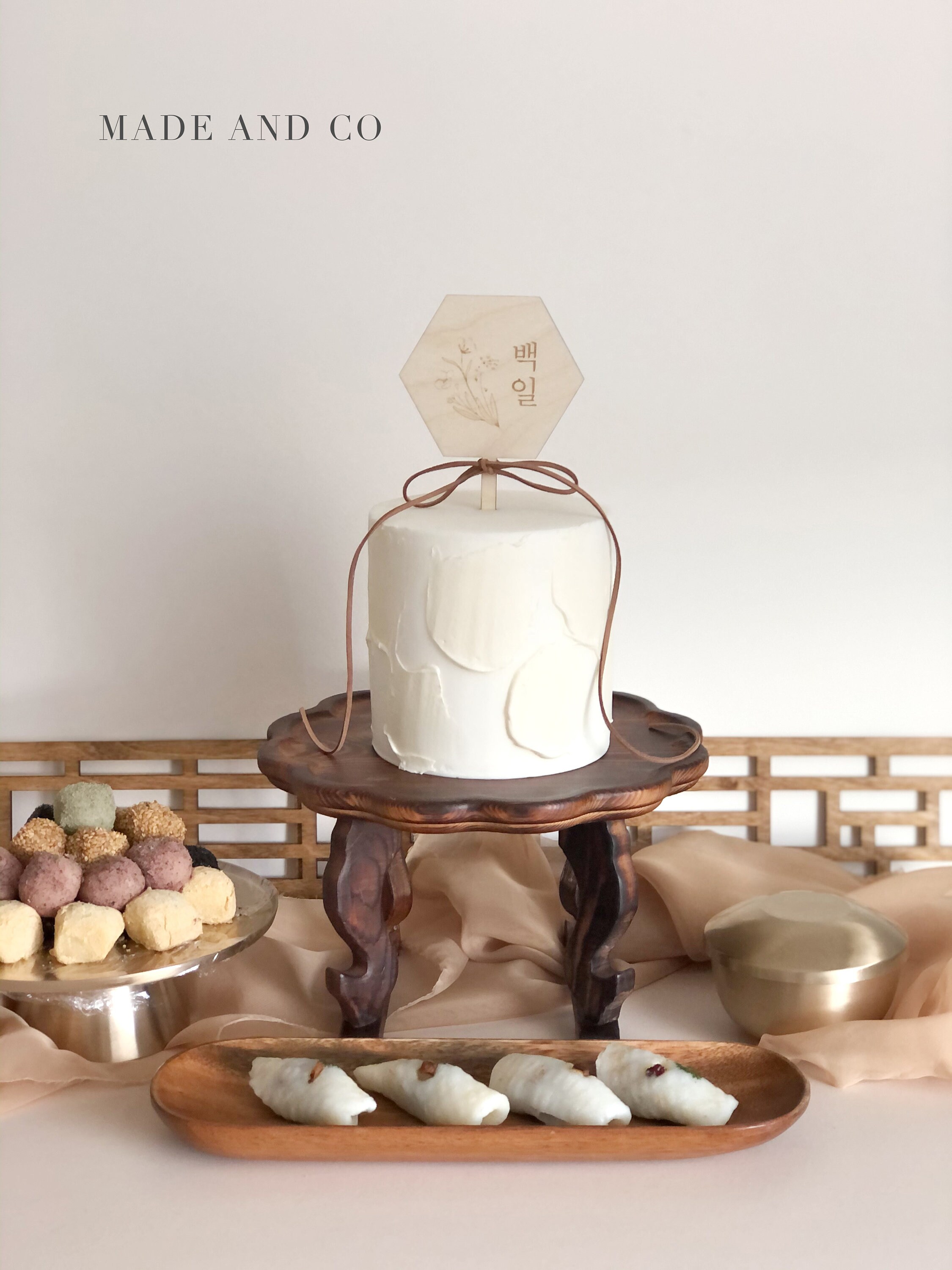 Modern Wood Craft Cake Topper Modern Traditional Wooden - Etsy