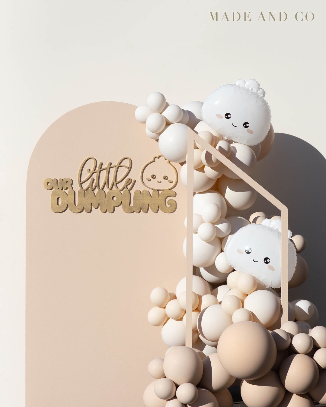 Little Dumpling Bao Bun Party Decor Signage, Little Dumpling on the Way ...