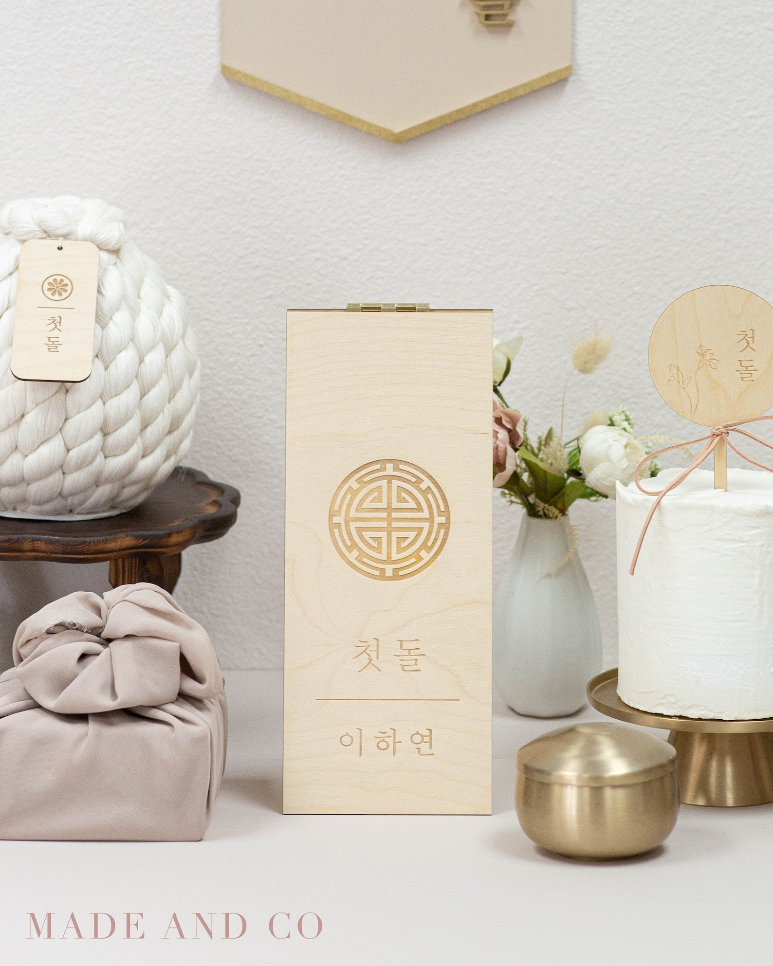 Custom-modern Traditional Korean Dohl Tower Wood Sign Baekil - Etsy