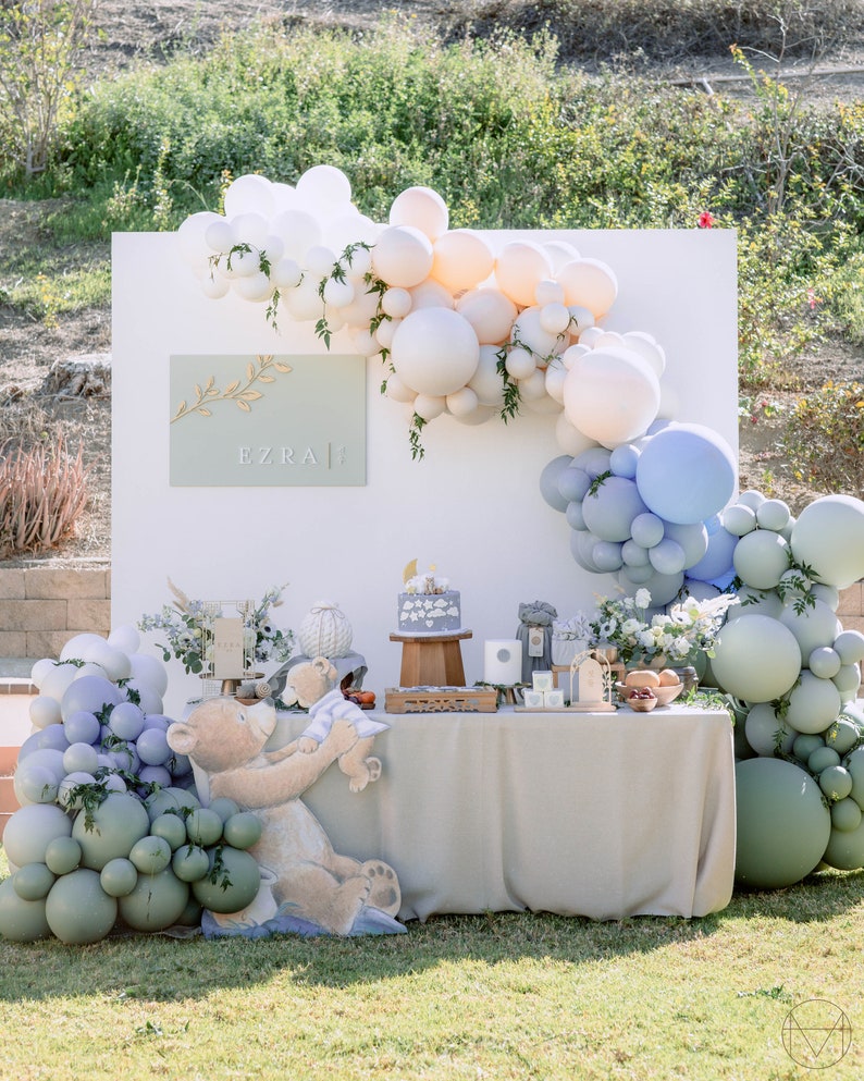 Modern Traditional Korean Dohl Wood Name Banner - Baekil 백일 100th Day ...