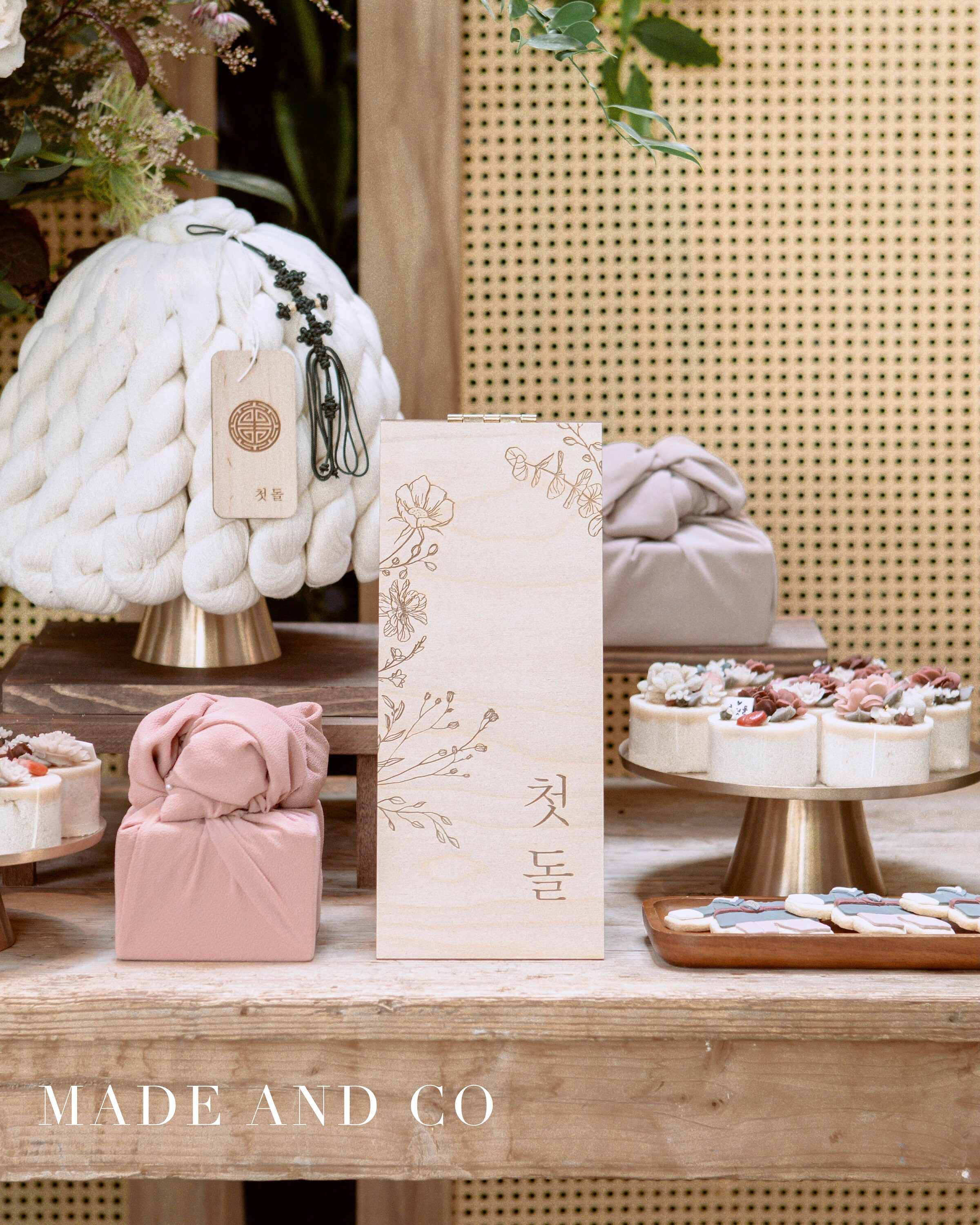 CUSTOM-Modern Traditional Korean Dohl Tower Wood Sign | Etsy