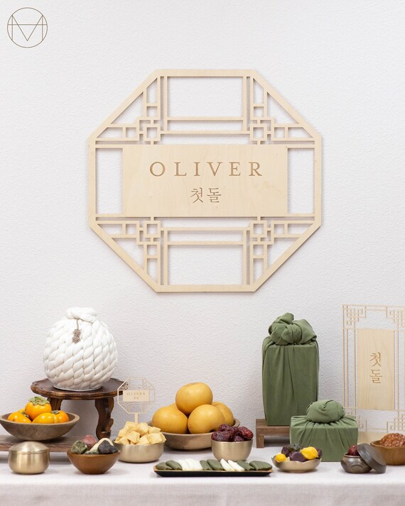 CUSTOM Personalized Baby Name Sign First Birthday Natural - Etsy