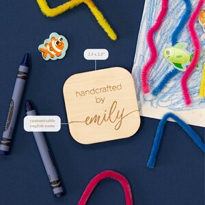 Engraved Custom-made Boho Kitchen Decor Wooden Magnet | Art Display ...