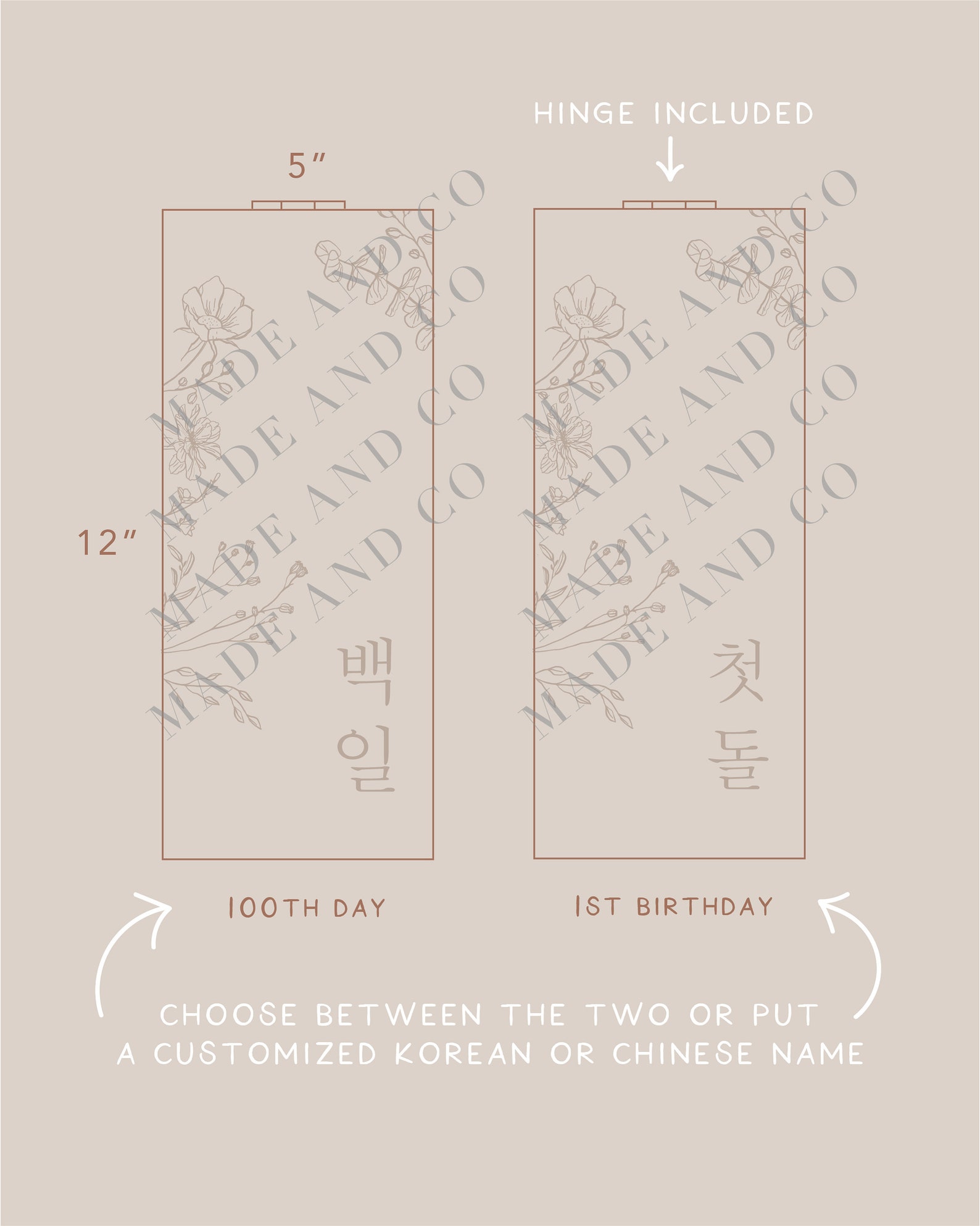 Custom-modern Traditional Korean Dohl Tower Wood Sign Baekil - Etsy