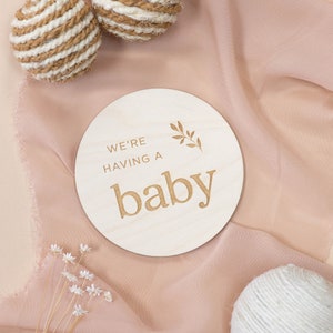 Pregnancy Announcement, We Are Having A Baby Sign, We're Expecting Sign ...