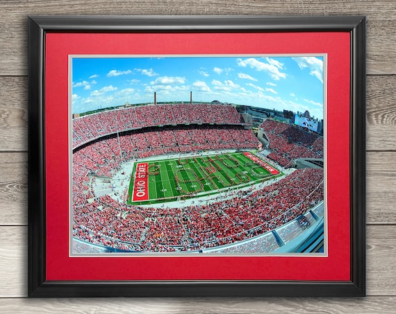 Ohio Stadium Aerial View Framed Photo Fan Cave or | Etsy