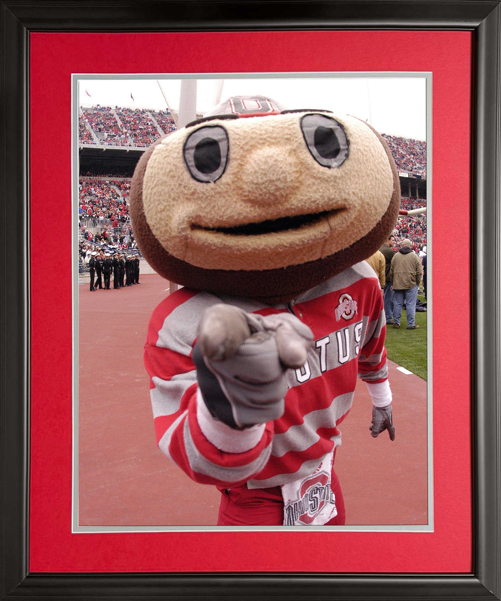 Ohio State Brutus Buckeye Pointing Framed - Etsy