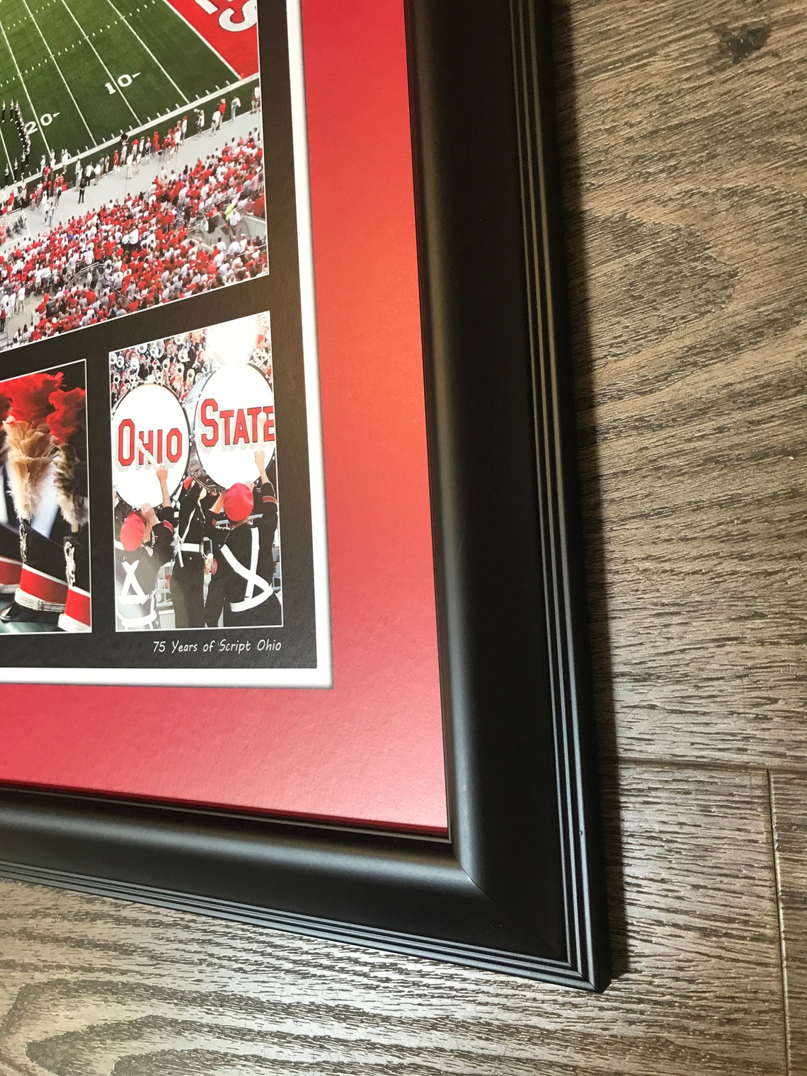 75 Years of Script Ohio Print Framed - Etsy