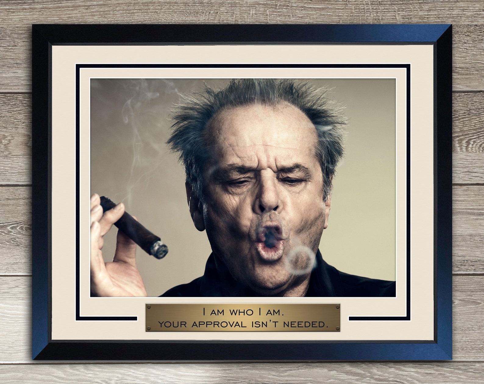 Jack Nicholson Quote With Cigar, Bar/ Man Cave/ Movie Stars / Fathers ...