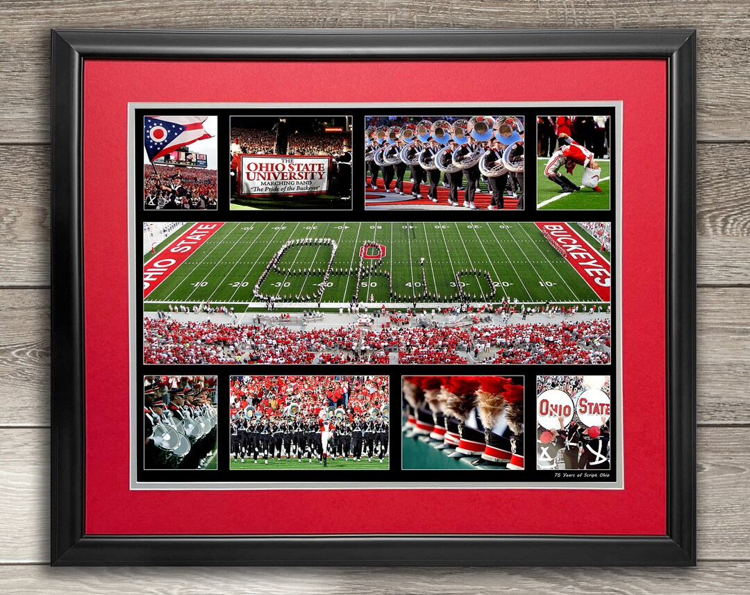 75 Years of Script Ohio Print - Framed - Etsy