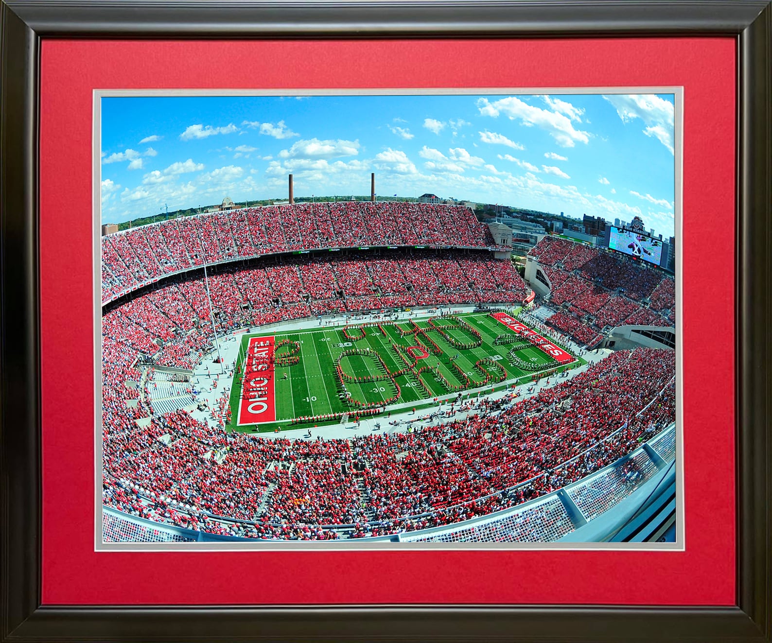 Ohio Stadium Aerial View Framed Photo Fan Cave or - Etsy