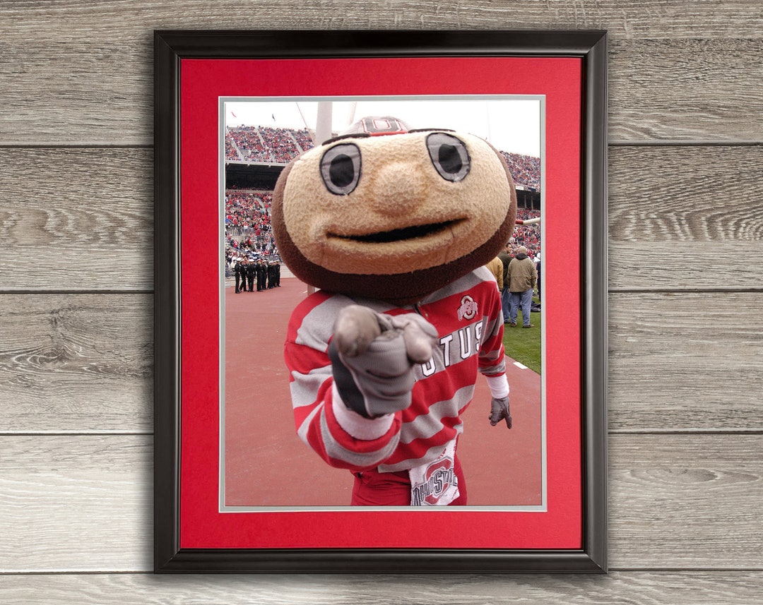 Ohio State Brutus Buckeye Pointing - Framed - Etsy