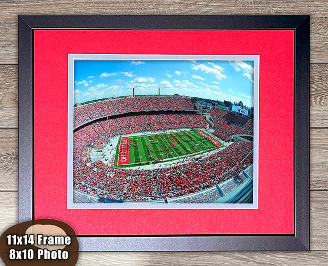 Ohio Stadium Aerial View Framed Photo Fan Cave or - Etsy