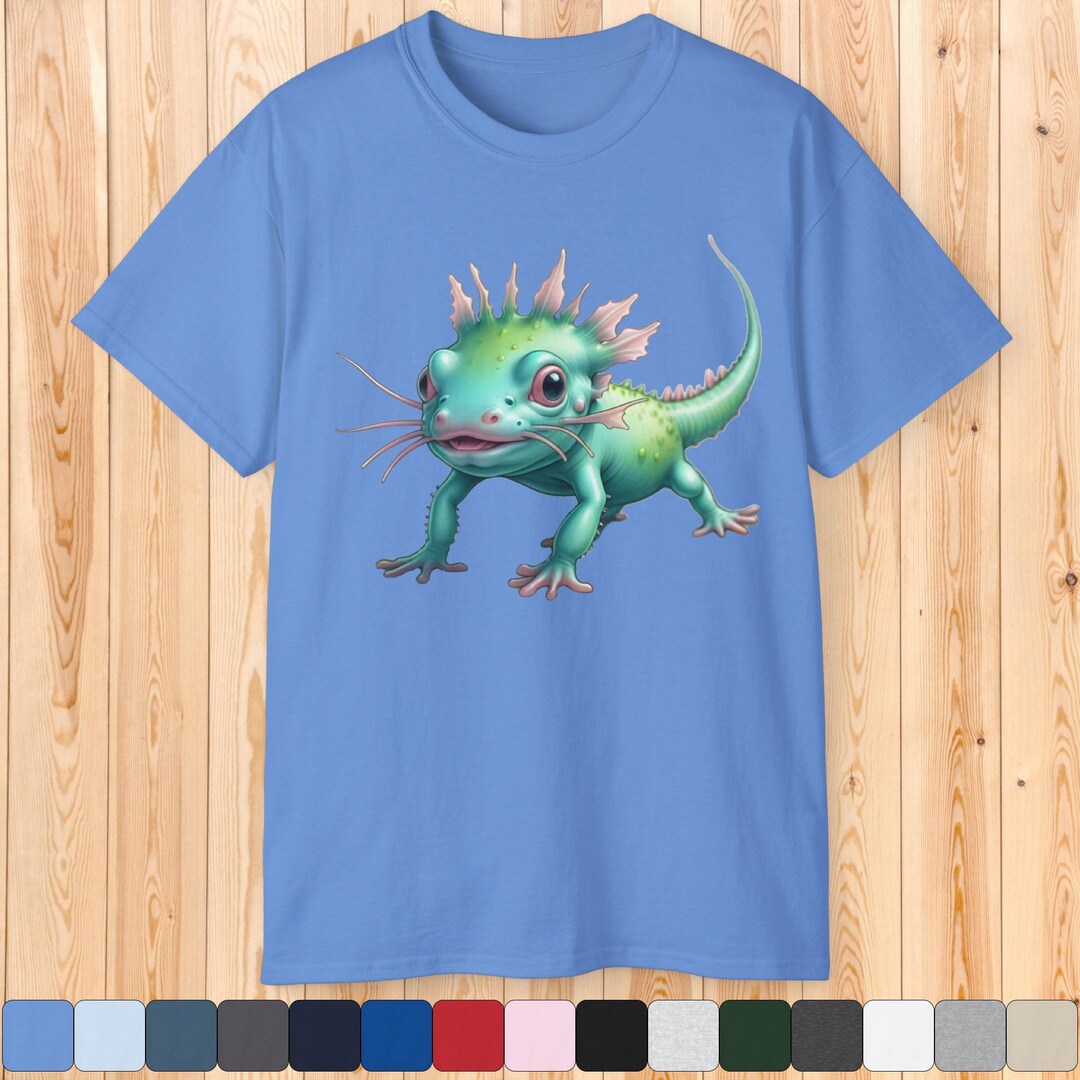 Gfp Axolotl Blue Green Glowing Charming Axolotl Design Perfect for ...
