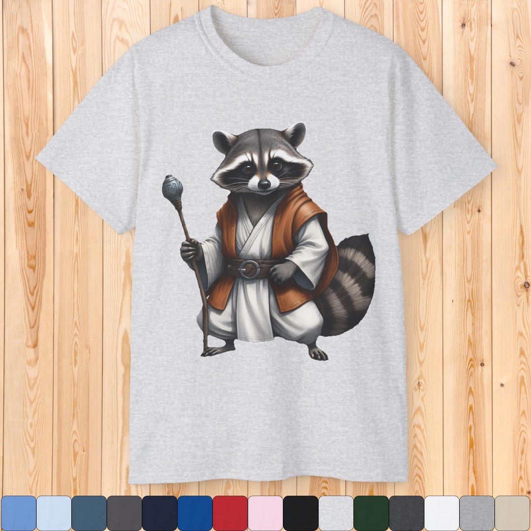 DND Monk Raccoon Character A Whimsical Raccoon Character Dressed as a ...