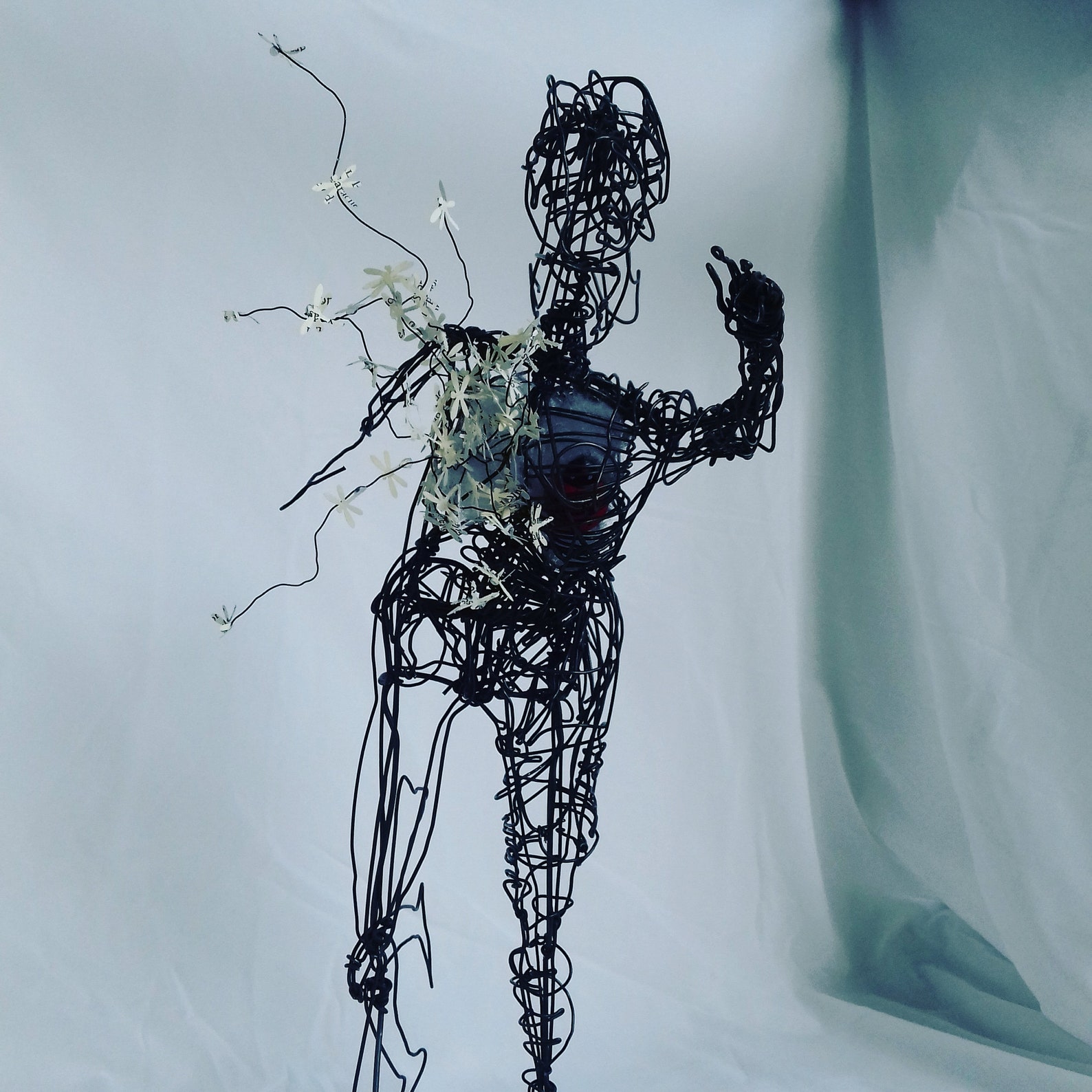 Wire Sculpture WireARt Woman Escapes the Pandemic | Etsy