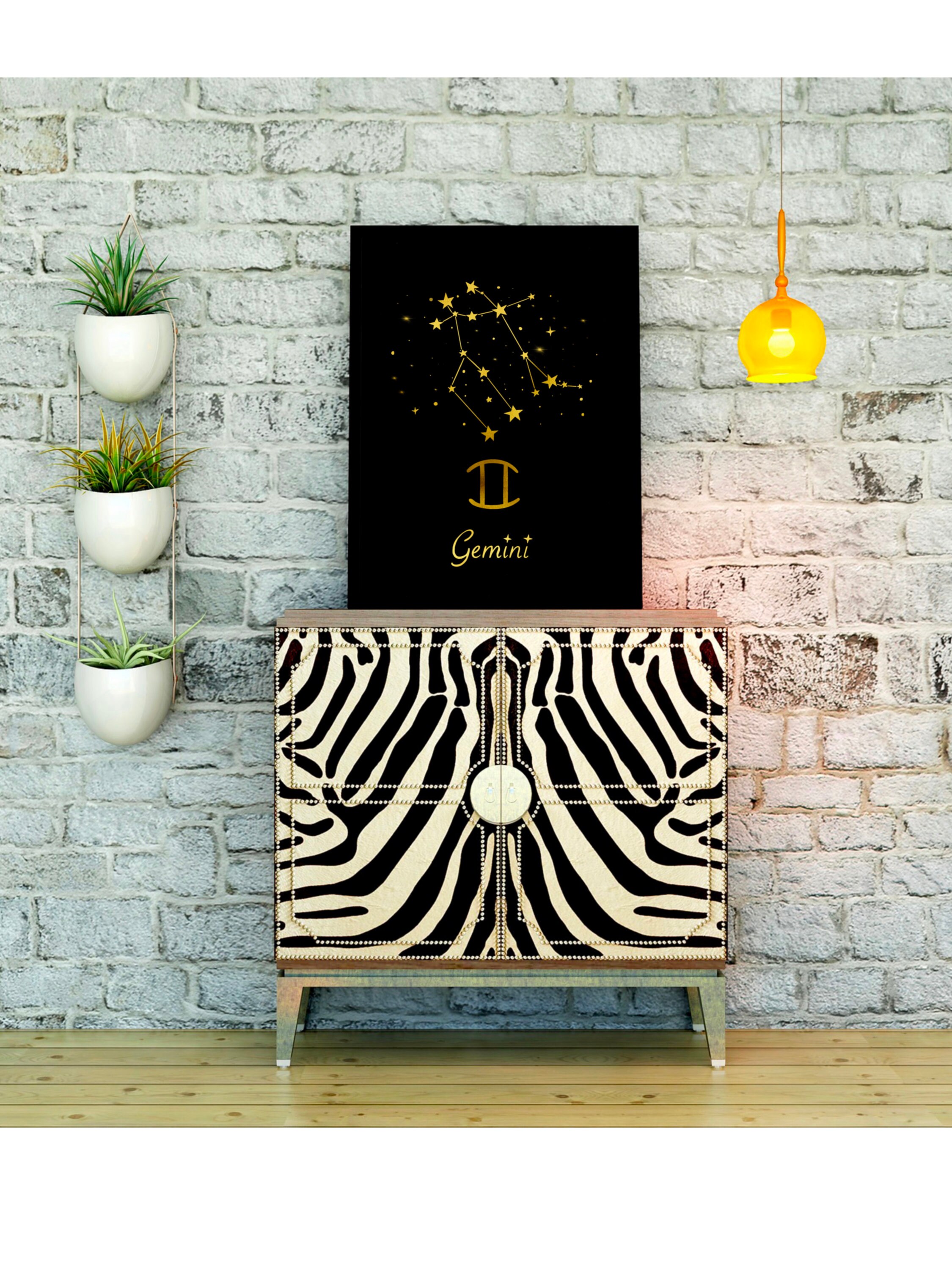 Gemini Astrology Sign, Zodiac Constellation, Stars, Digital Wall Art ...