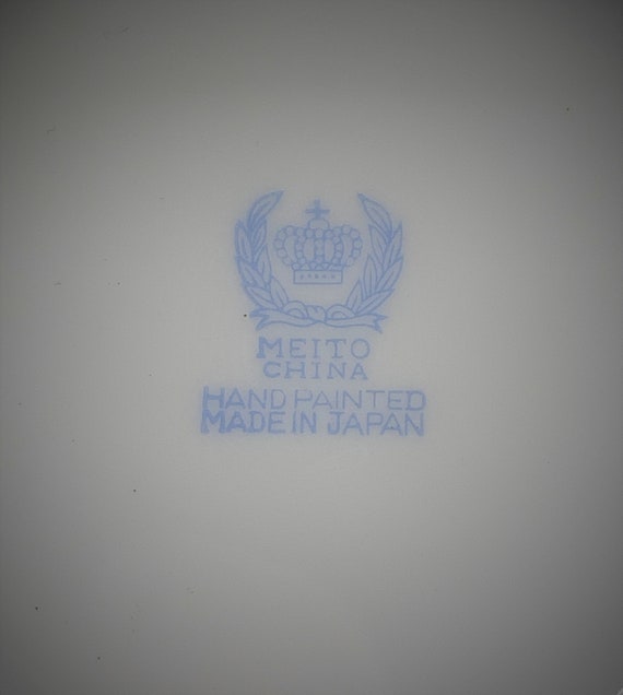 Logotipo De Meito China Vintage Hand Painted Japan Meito China Dinner