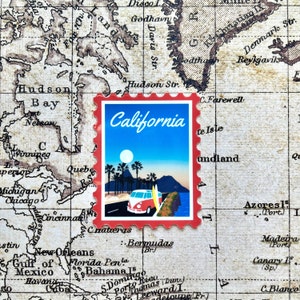 California Sticker Stamp - Etsy