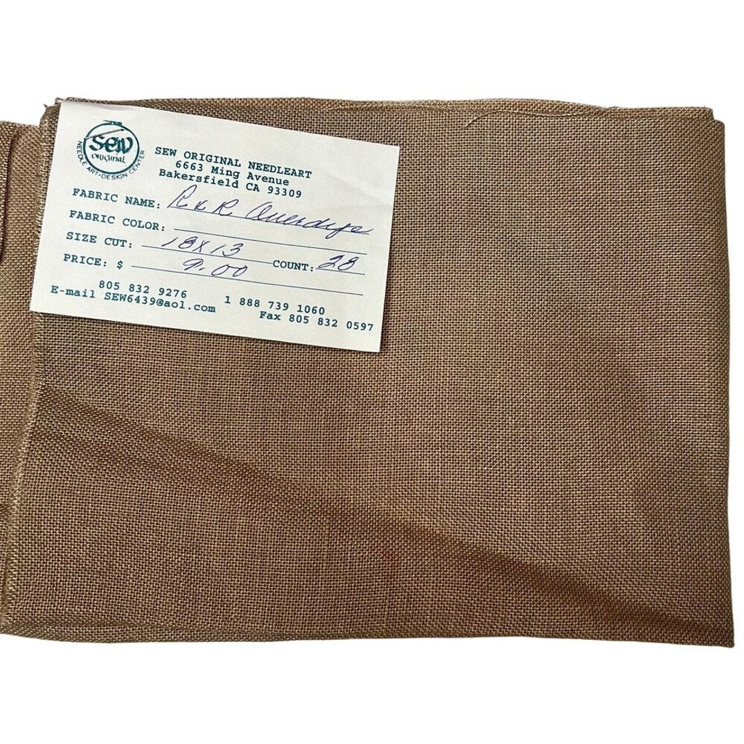 Vintage Sew Original Brown 28 Count Aida Fabric 18 X 13 - Etsy