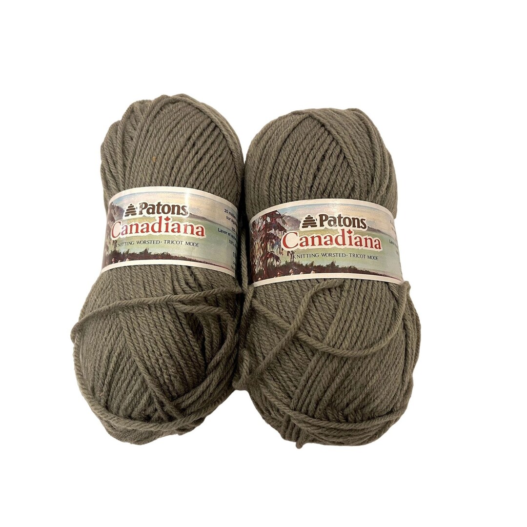 Patons Canadiana Knitting Worsted Solid Acrylic Sage Green Yarn Color ...