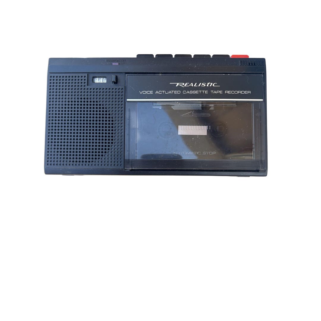Vintage Realistic Compact Cassette Tape Recorder With Voice Actuation ...