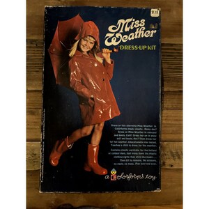 Vintage 1965 Colorforms Toy Miss Weather Dress up Kit 1960s - Etsy