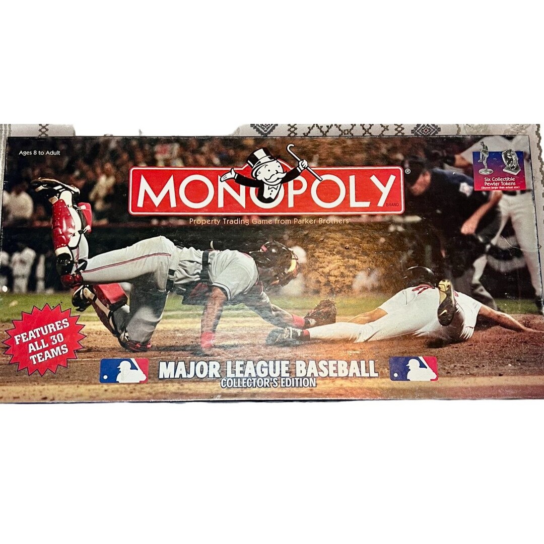Vintage Monopoly Major League Baseball 2003 Collectors Edition Complete ...
