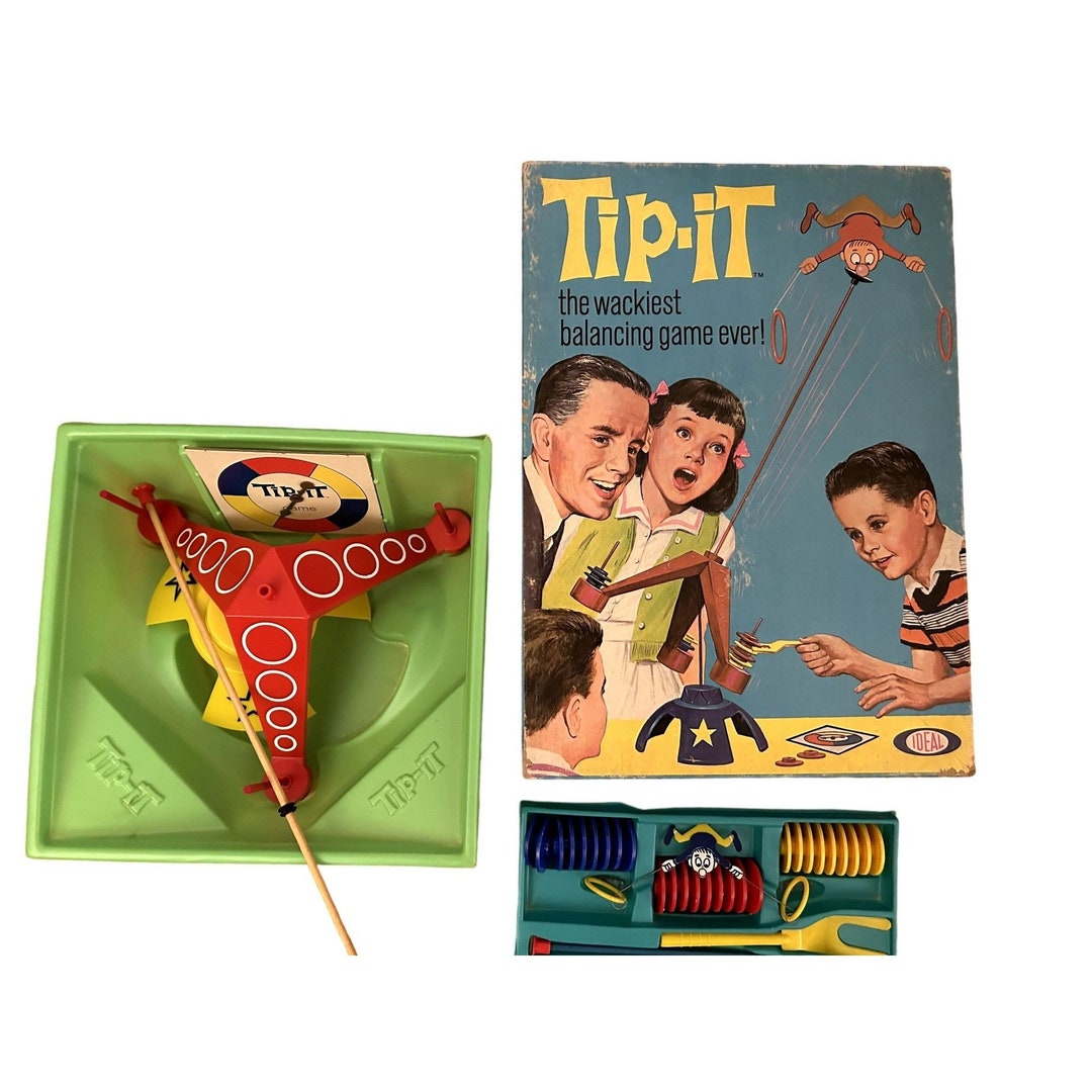 Vintage Ideal Tip-it Balancing Acrobat Game - Etsy
