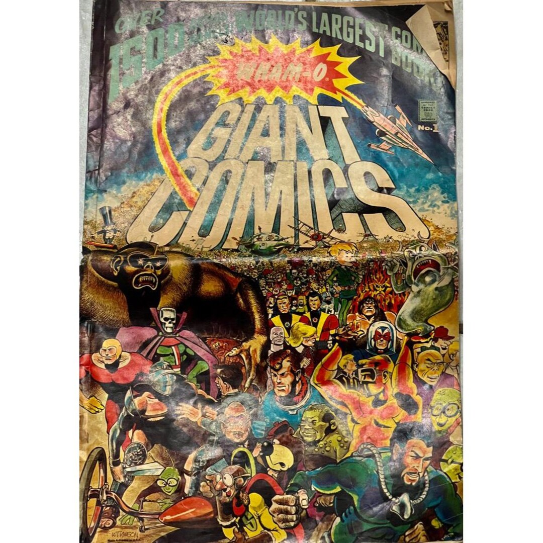 World's Largest Comic Book WHAM-O Giant Comics 1967 Art by WT Vinson - Etsy