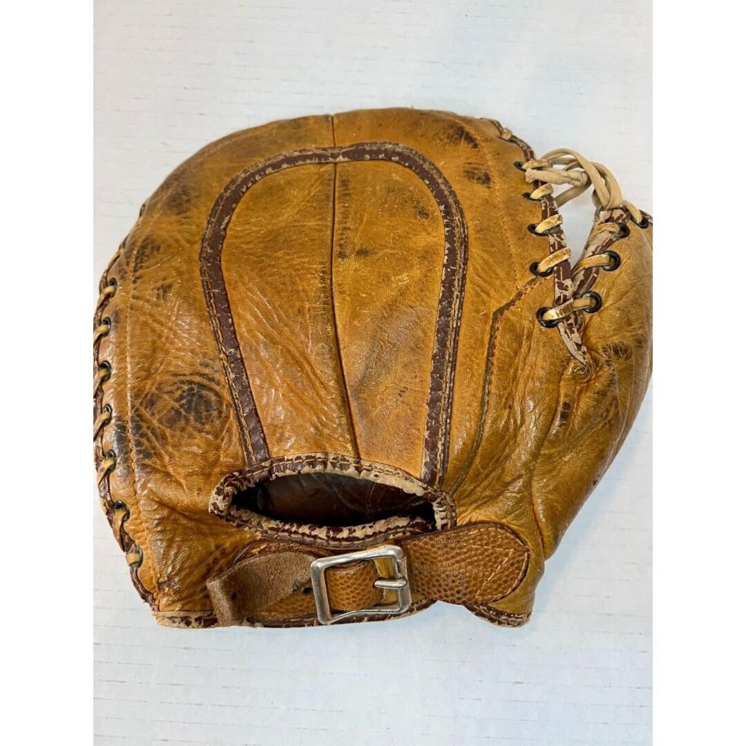 Antique 1930s Genuine Horsehide Marathon Sports Left Handed Catcher's ...