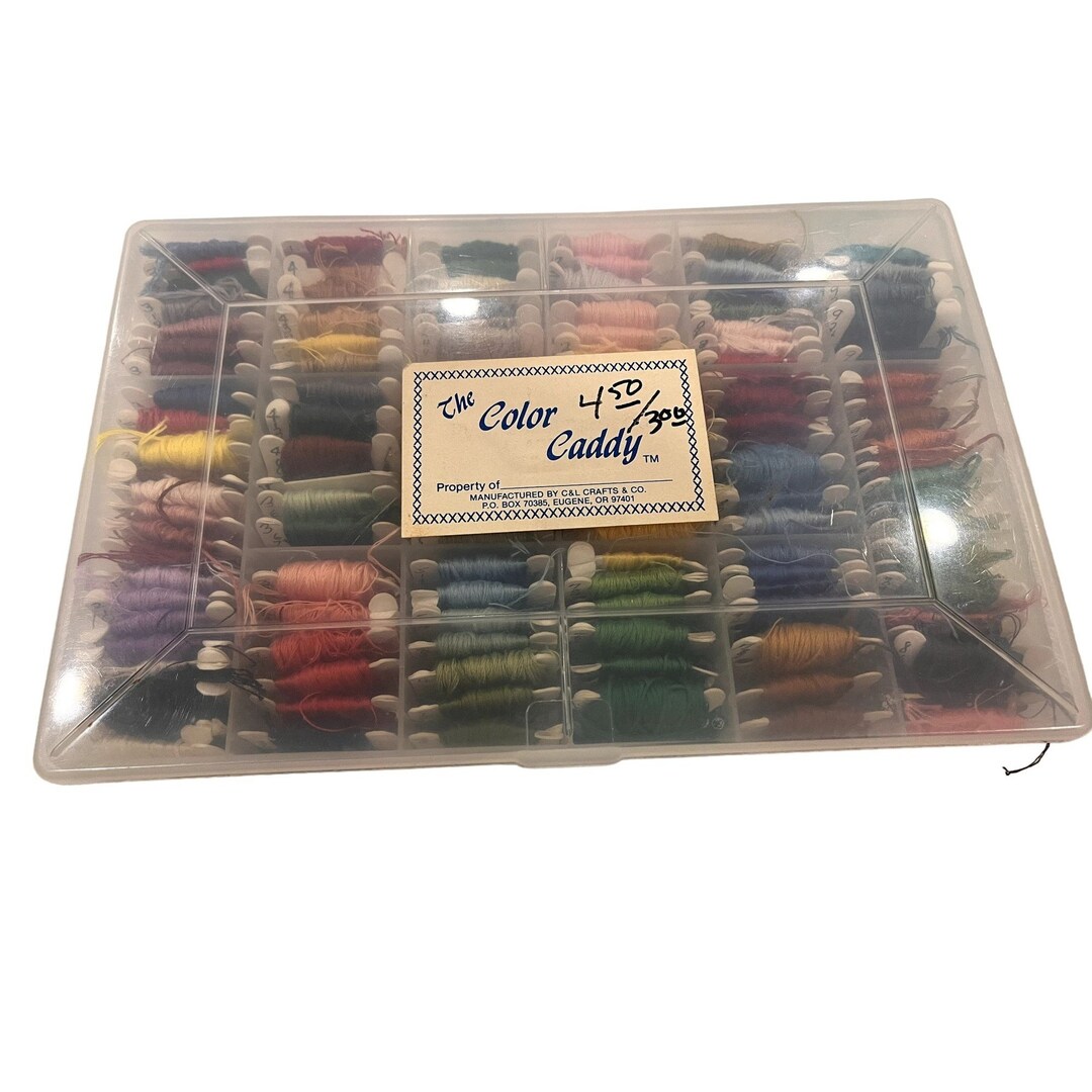 Vintage the Color Caddy Embroidery Floss Craft Supply - Etsy