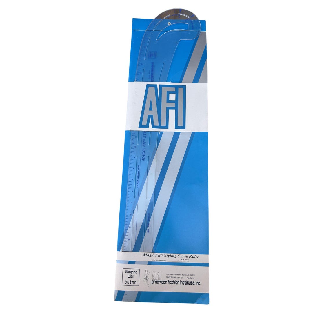 VTG 70s Magic Fit Styling Curved Ruler AFI Dusan Master Pattern Sewing ...