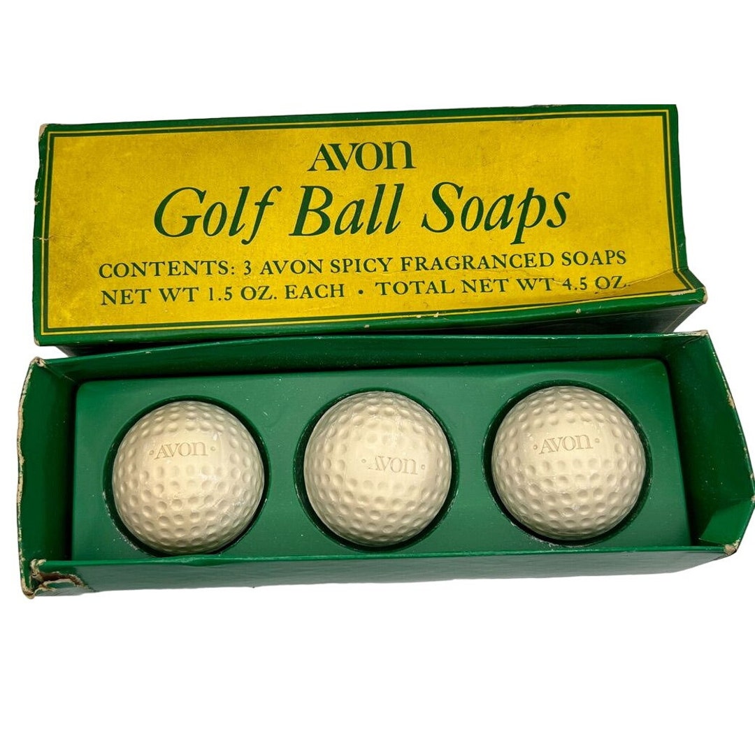 Vintage Avon Three Life Size Golf Ball Soaps Spicy Fragrance New Old ...