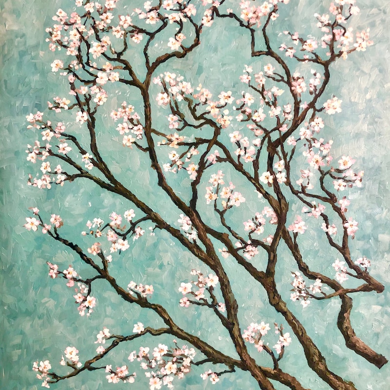 Flower Tree Painting - Etsy