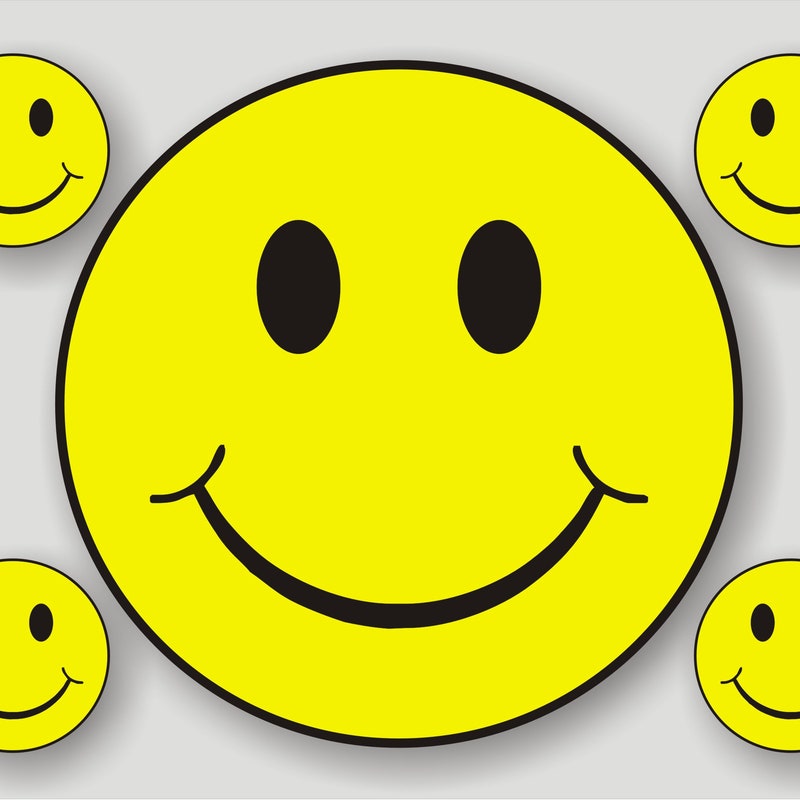 Smiley Face Stickers - Etsy UK