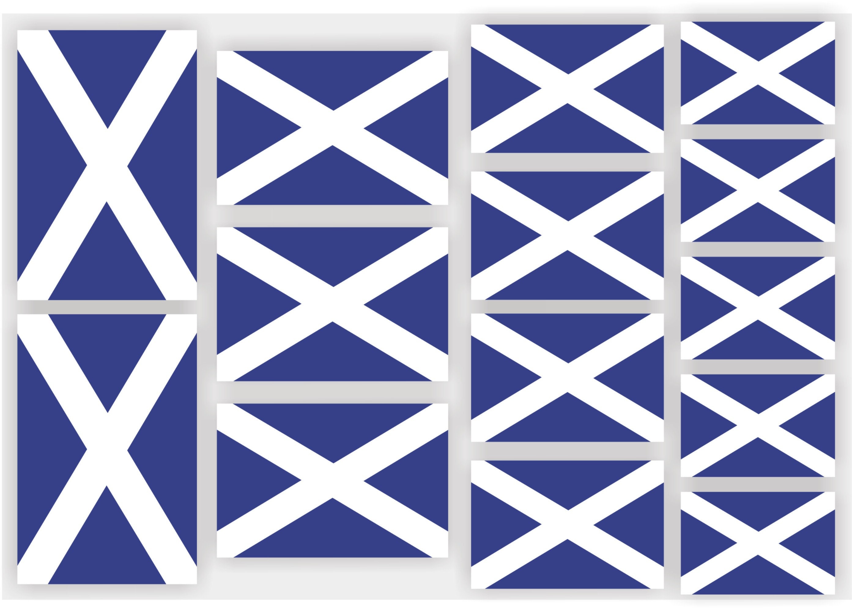 14 X Scottish Saltire Flag Stickers / Decals Laminated for - Etsy