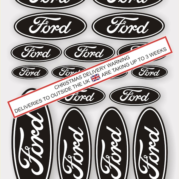 Ford Oval Overlay Decal - Etsy