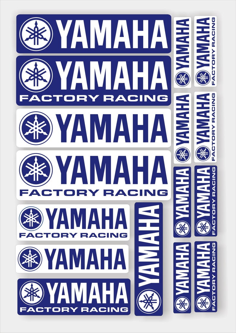 Yamaha Racing Decals / Stickers Printed on Quality Vinyl & - Etsy