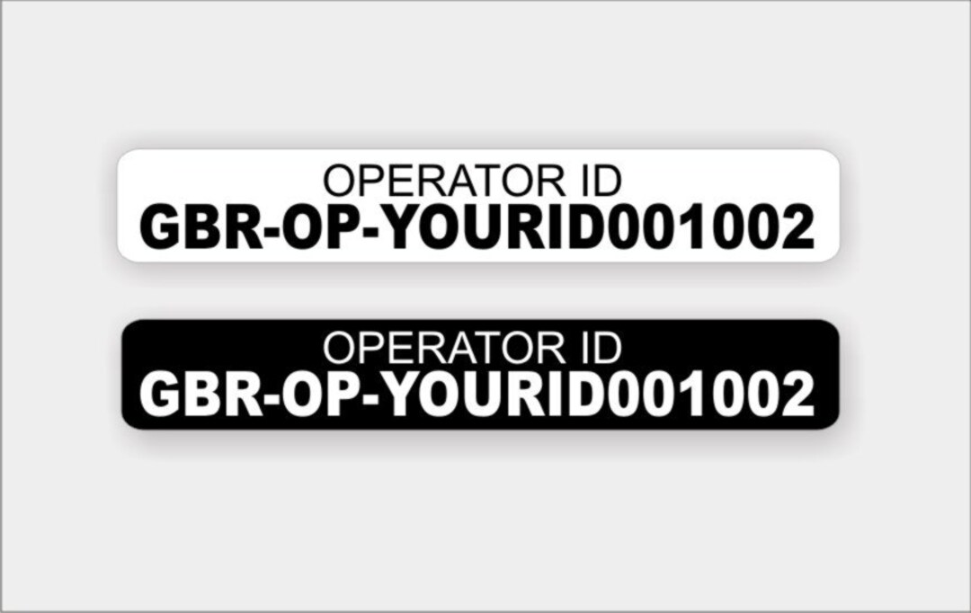 10x Drone Operator CAA ID Sticker Labels, High Quality Vinyl, Laminated ...