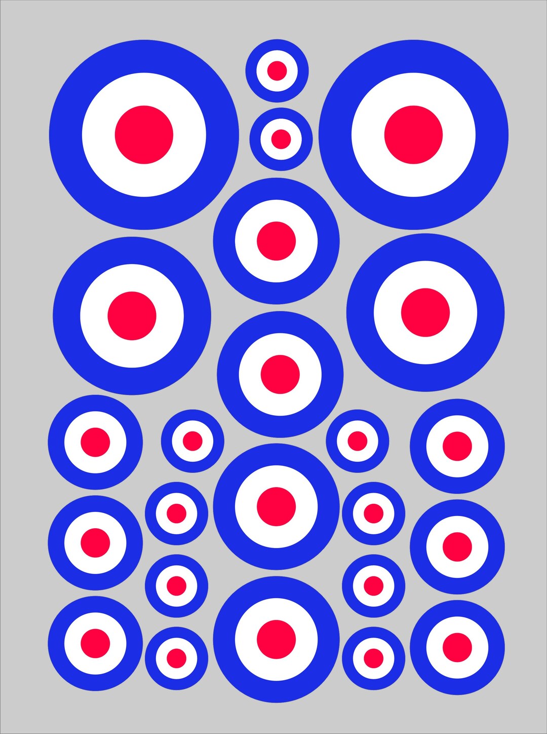 Model, Radio Control Plane, R/C Aircraft, RAF Roundels. A5 Pack (24 ...
