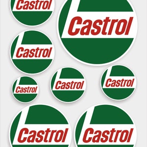 8 X Castrol Oil Decals / Stickers, Quality Vinyl, Laminated - Etsy