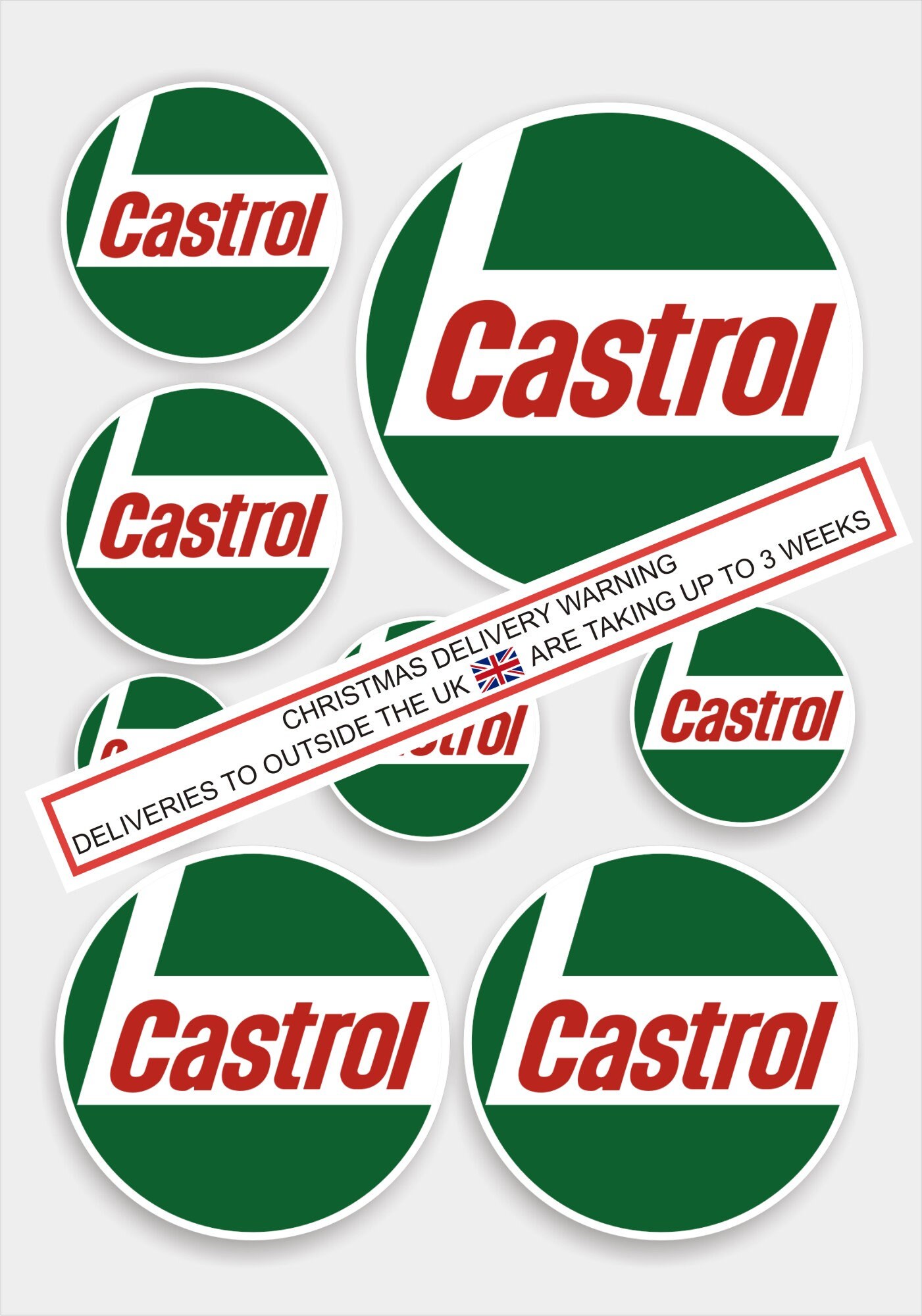 8 X Castrol Oil Decals / Stickers, Quality Vinyl, Laminated - Etsy